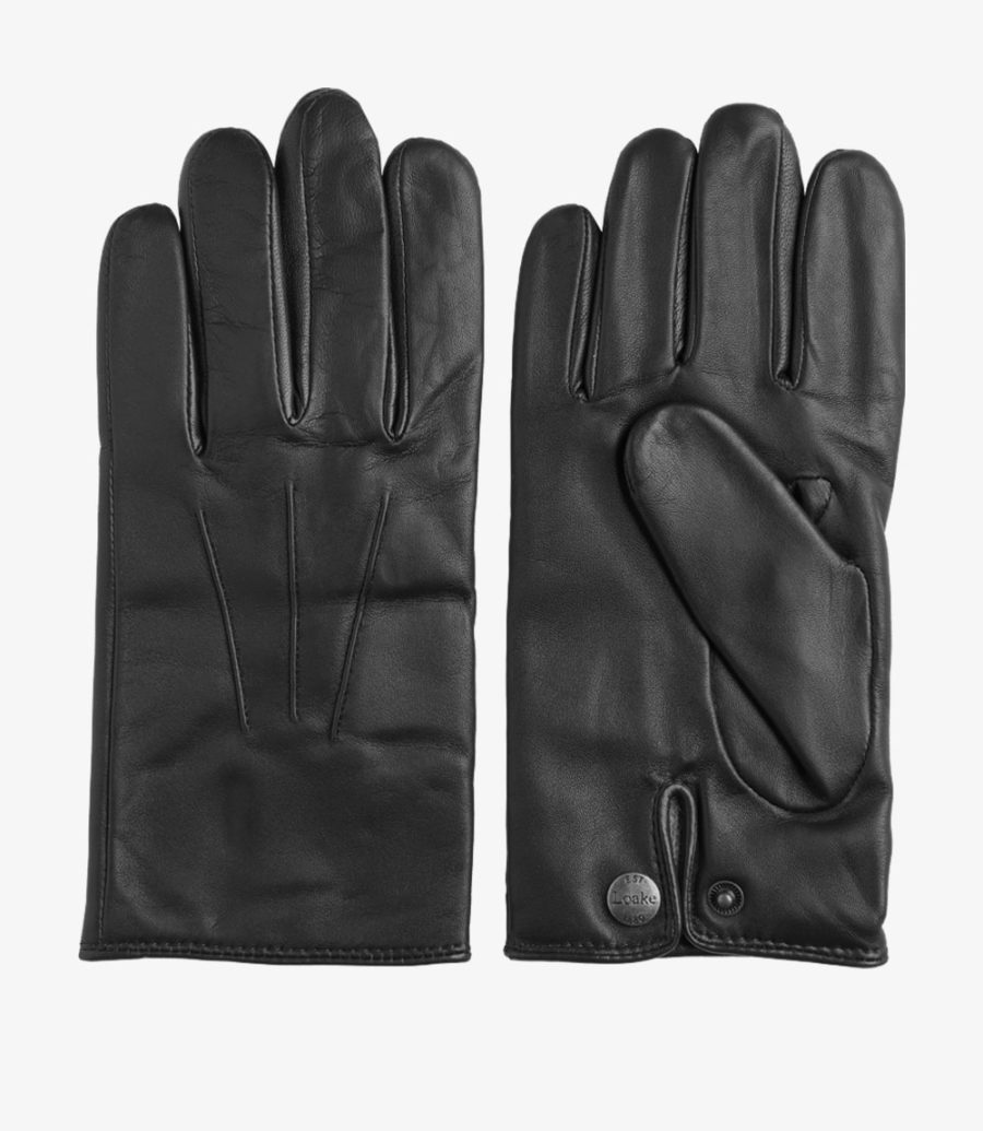 Manusi negre din piele pentru barbati – Loake Shoemakers